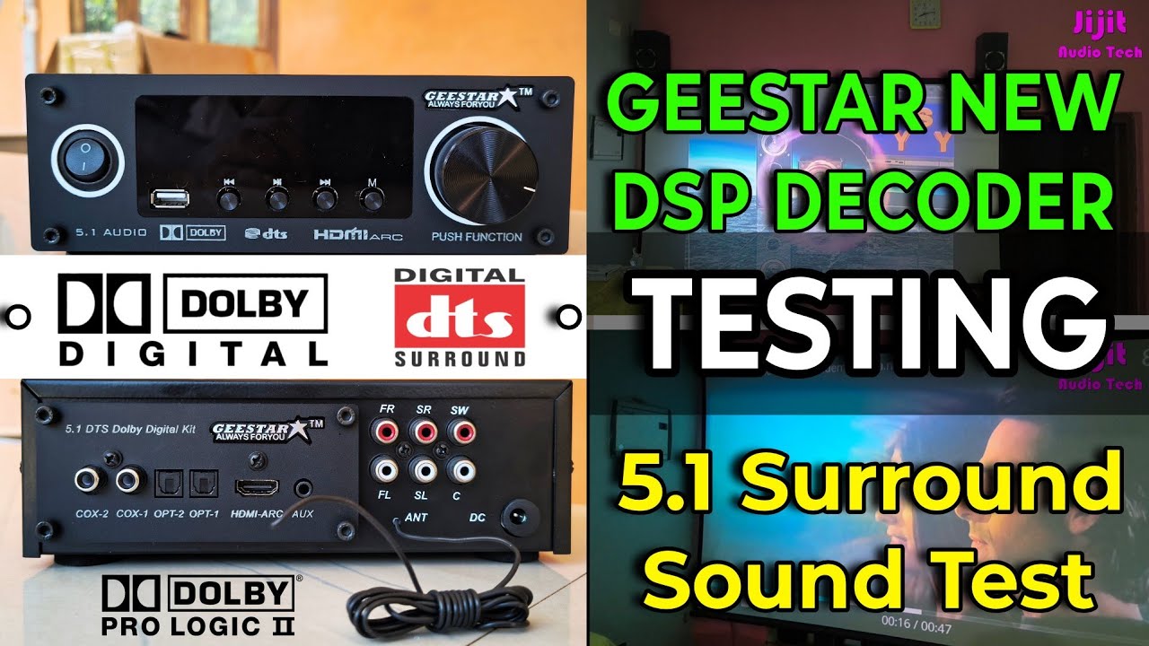 Geestar New 5.1 DSP DECODER Testing | Dolby Dts Surround Sound Testing ...