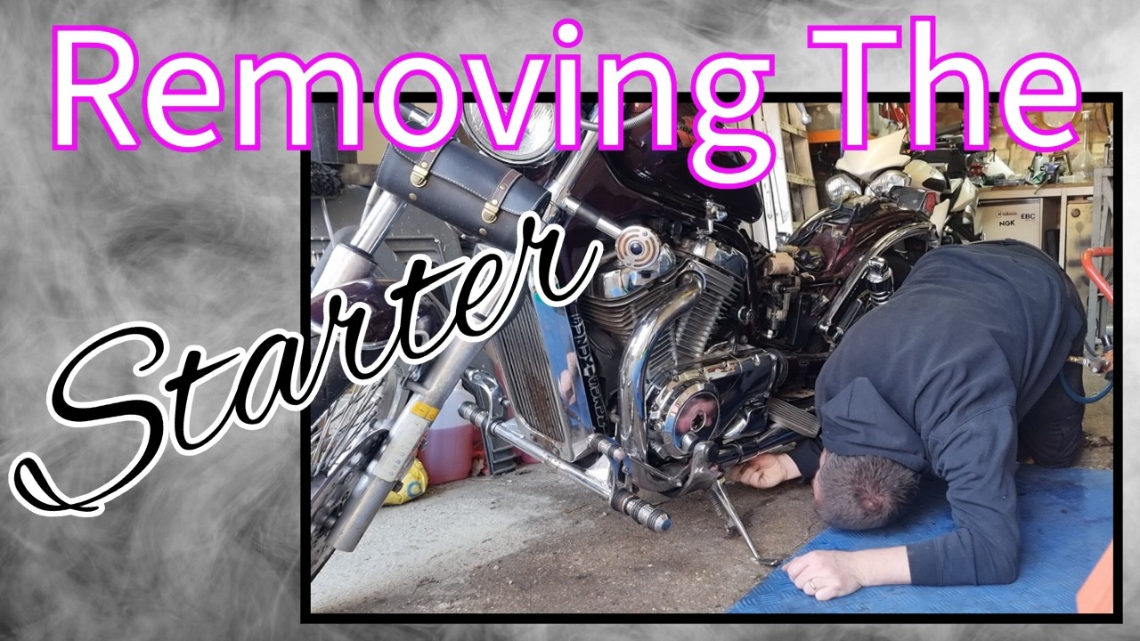 Removing The Starter Motor - Suzuki Intruder VS700 - YouTube