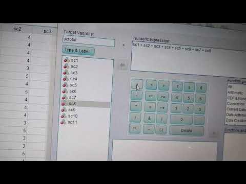 how to compute variables in SPSS - YouTube