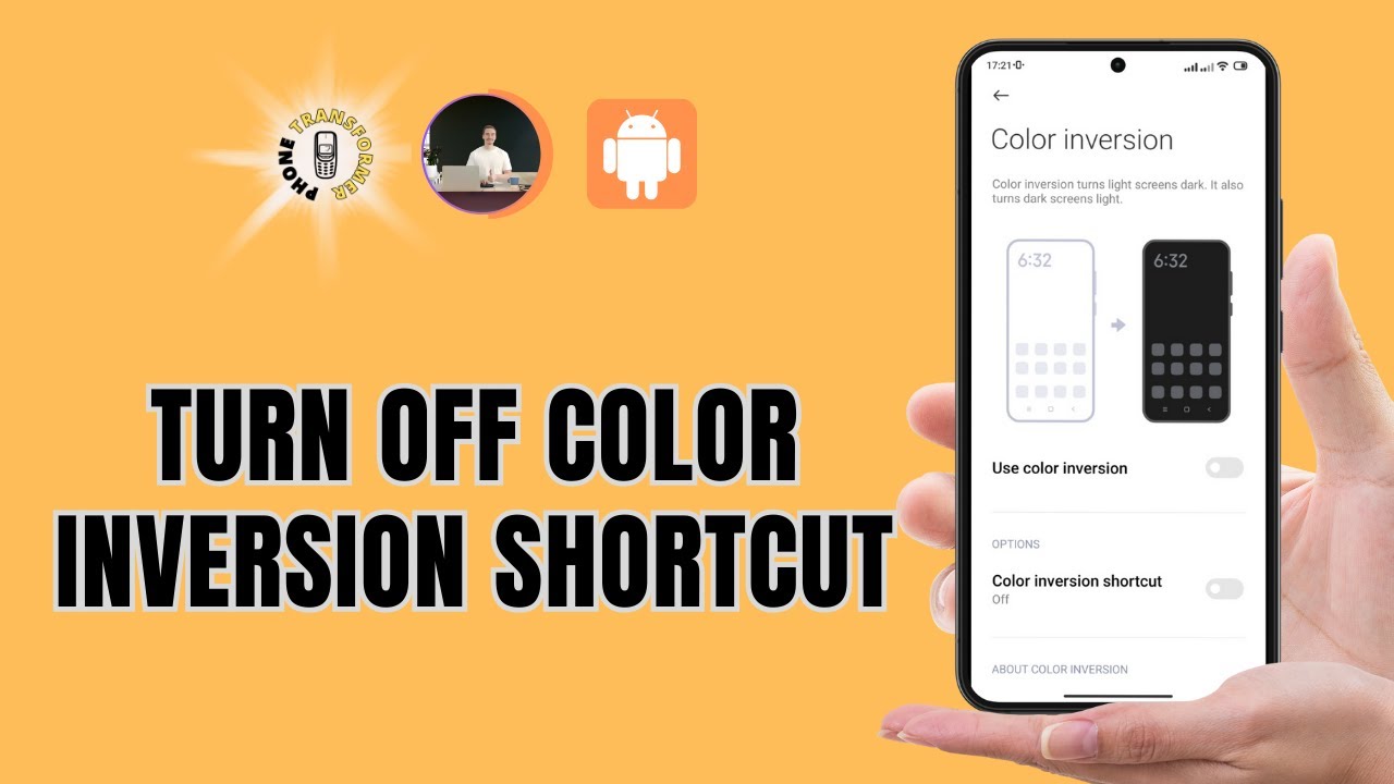 How to Turn Off Color Inversion Shortcut on Android - YouTube