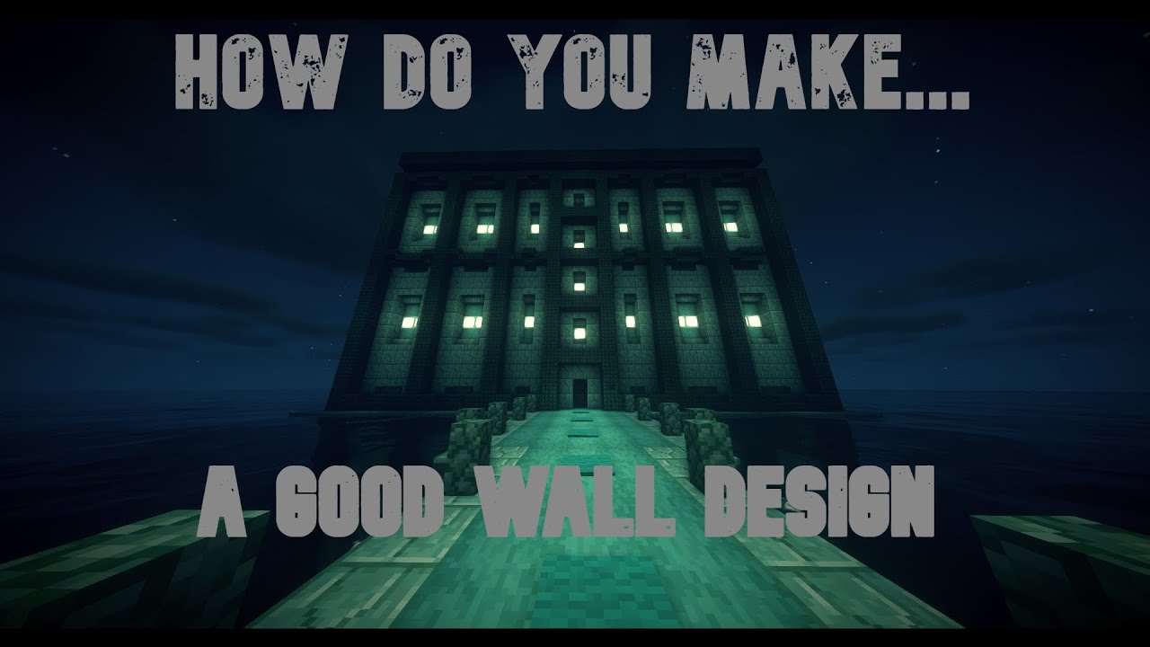how to make a good wall design | how to prison #3 - YouTube
