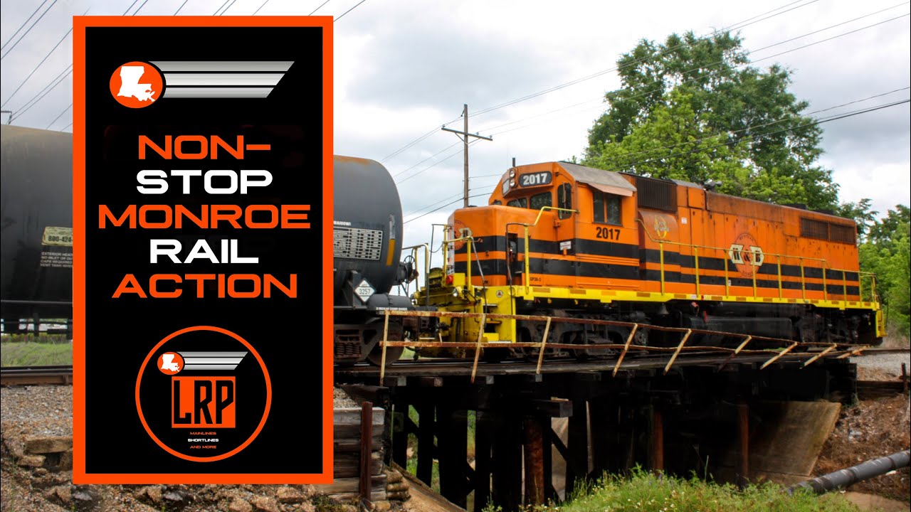 Non-Stop Rail Action in Monroe, Louisiana! ( ft. CPKC, UP, and ALM ...