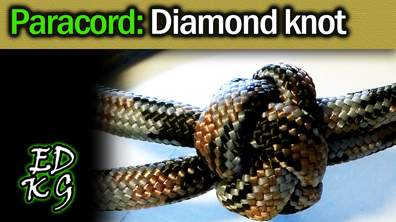 Simple Paracord: Diamond or Lanyard knot - YouTube