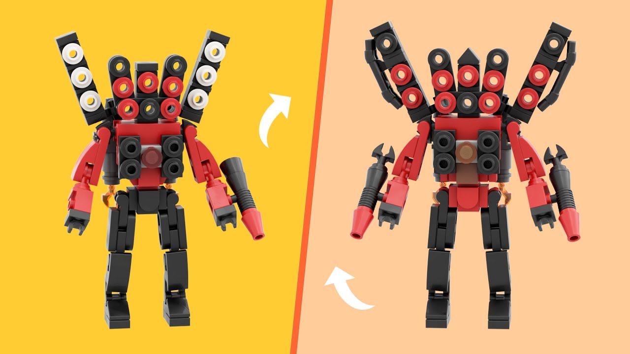 How to build Lego Titan Speakerman vs Upgraded Titan Speakerman ...