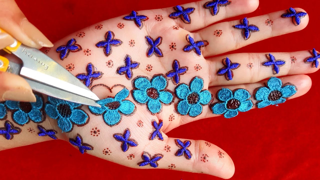 Mehandi For beginers ll Easy Simple Flower mehandi design ll mehendi ...