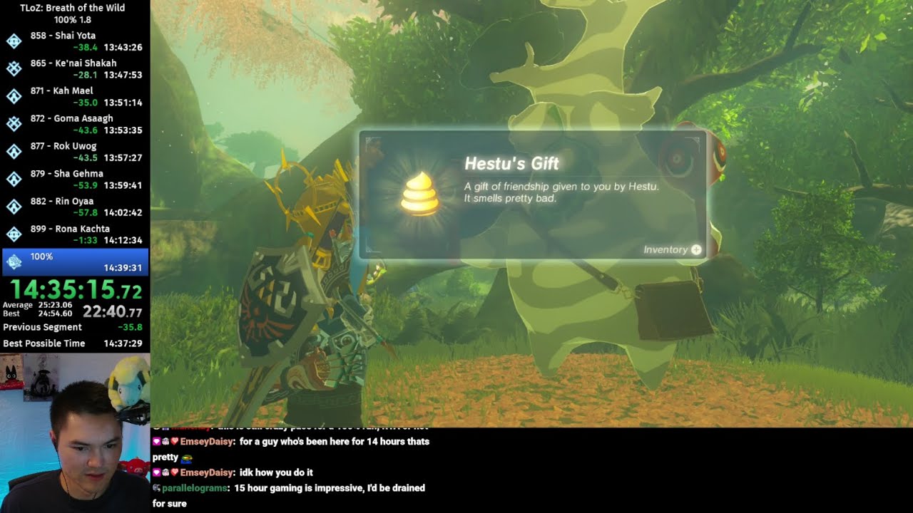 The No Breaks World Record for BotW 100% 11/5/2025 - YouTube