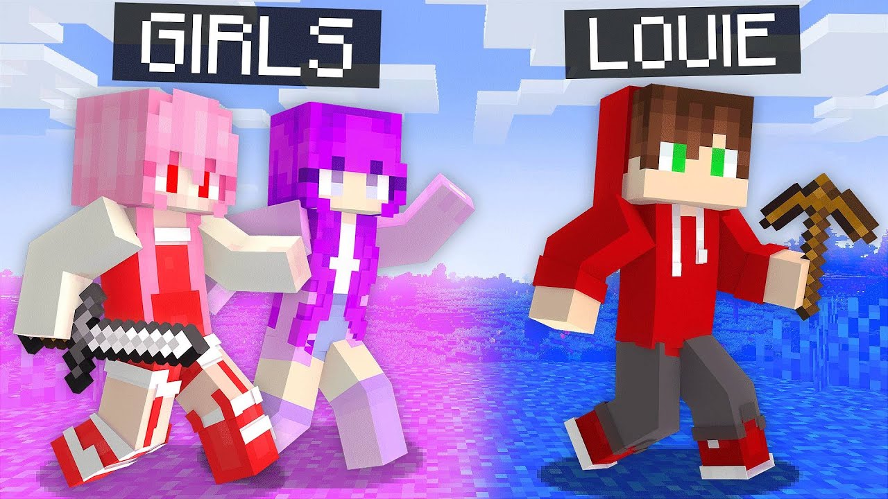 GIRL HUNTERS vs BOY RUNNERS in Minecraft - YouTube