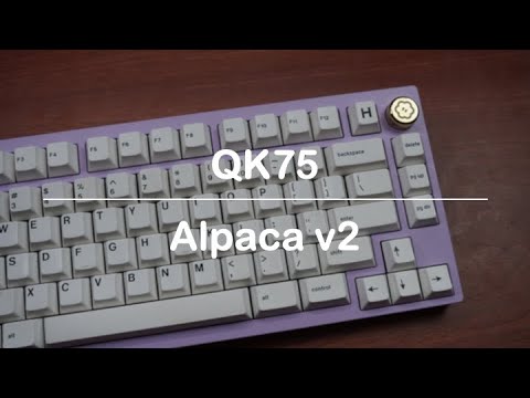 Typing Sounds: Qwertykeys QK75 with lubed Alpaca v2 | Poly Plate - YouTube