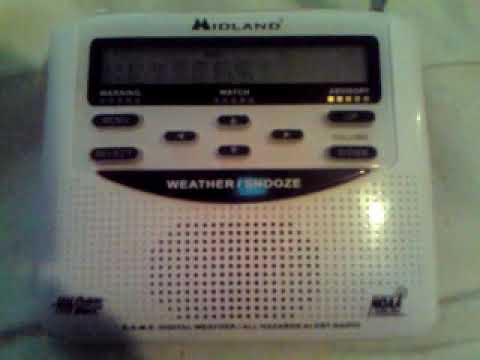 Midland WR-120EZ Required Weekly Test - YouTube