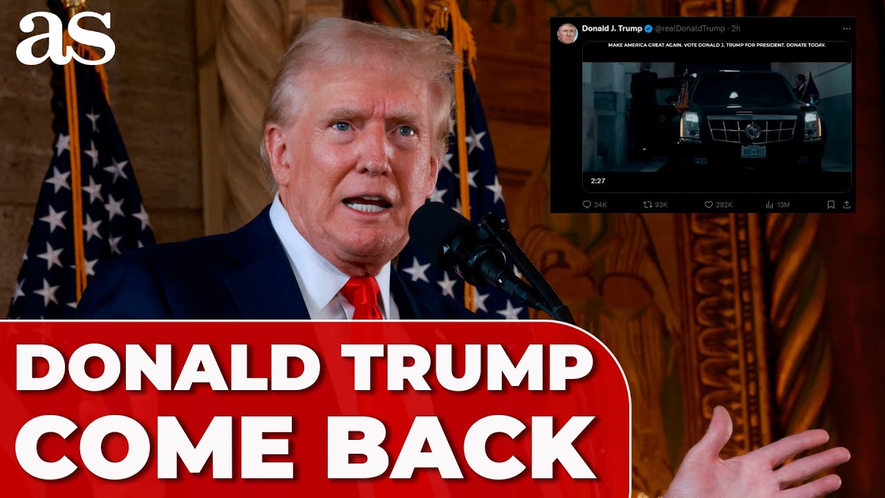 TRUMP'S COMEBACK: first post on X in months, a CAMPAIGN video - YouTube