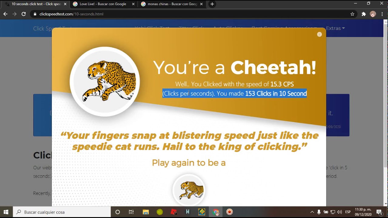 [World Record?] 15.3 cps (10 seconds) | ClickSpeedTest - YouTube