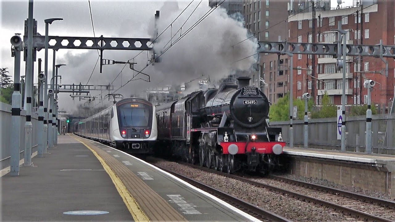 [ STEAM LOCOMOTIVE ] 45690 Leander - The Cotswold Venturer 26/08/2023 ...