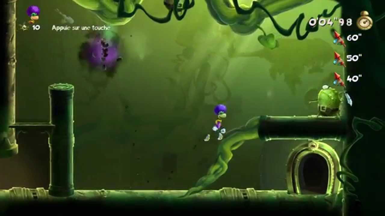 Rayman Legends | Labo Sous L'eau - Envahi | Gold Cup By JinGrey - YouTube