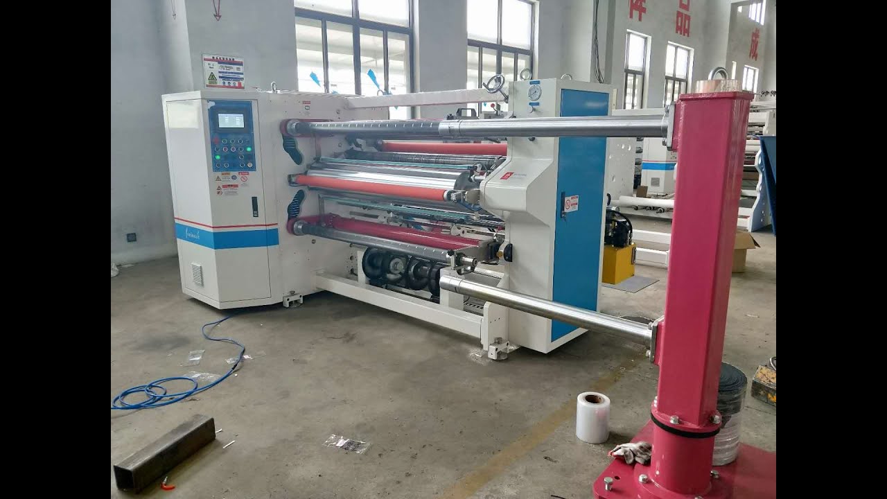 Double Shafts Rubber Slitting Machine (FURIMACH) - YouTube