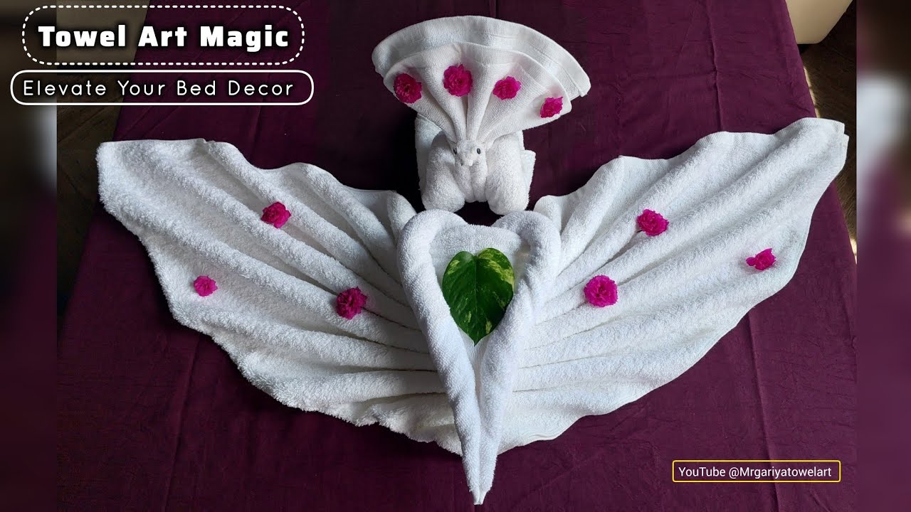 Romantic Towel Art Bed Decorations for Special Occasions | How to ...
