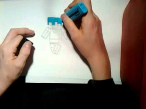how to draw a minecraft guy - YouTube
