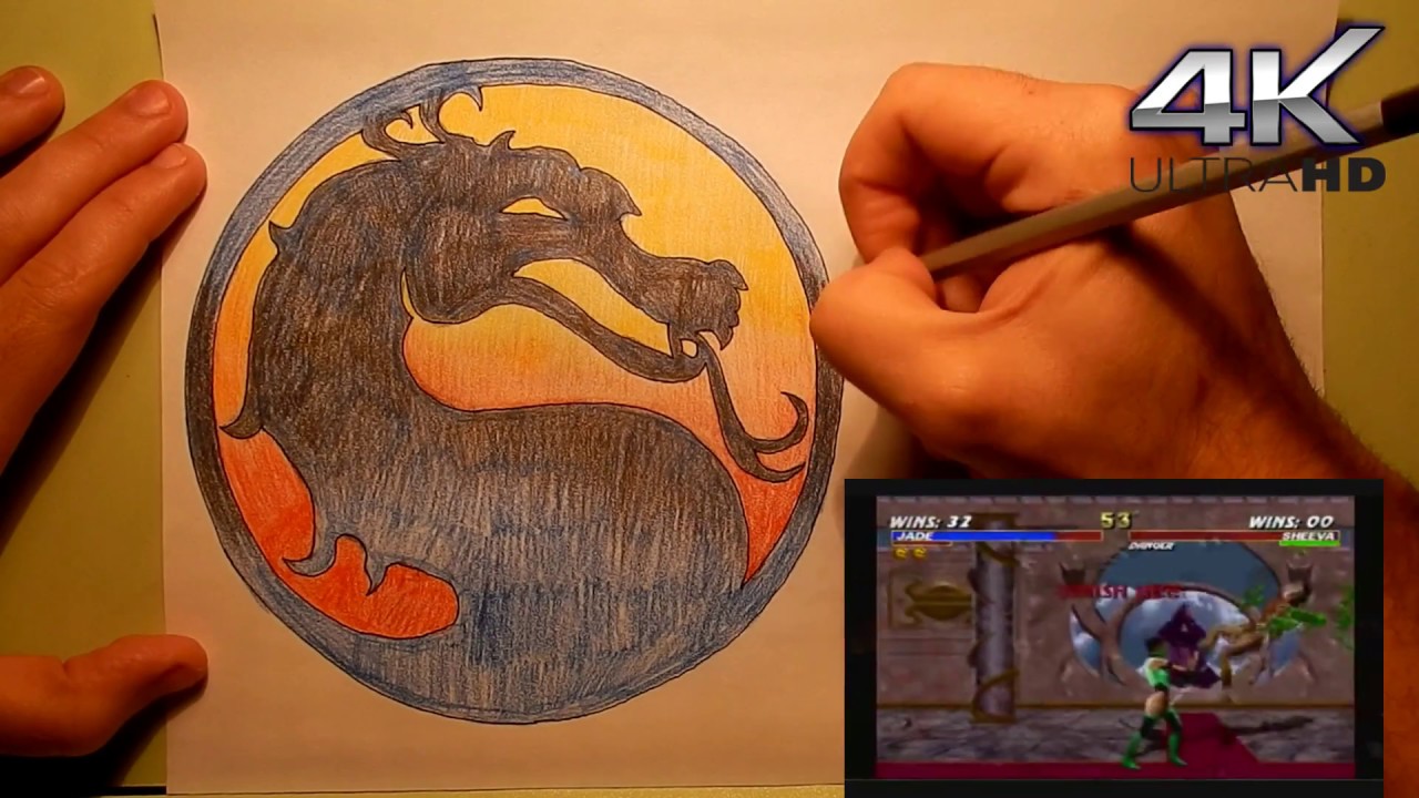 How to draw MK logo - YouTube