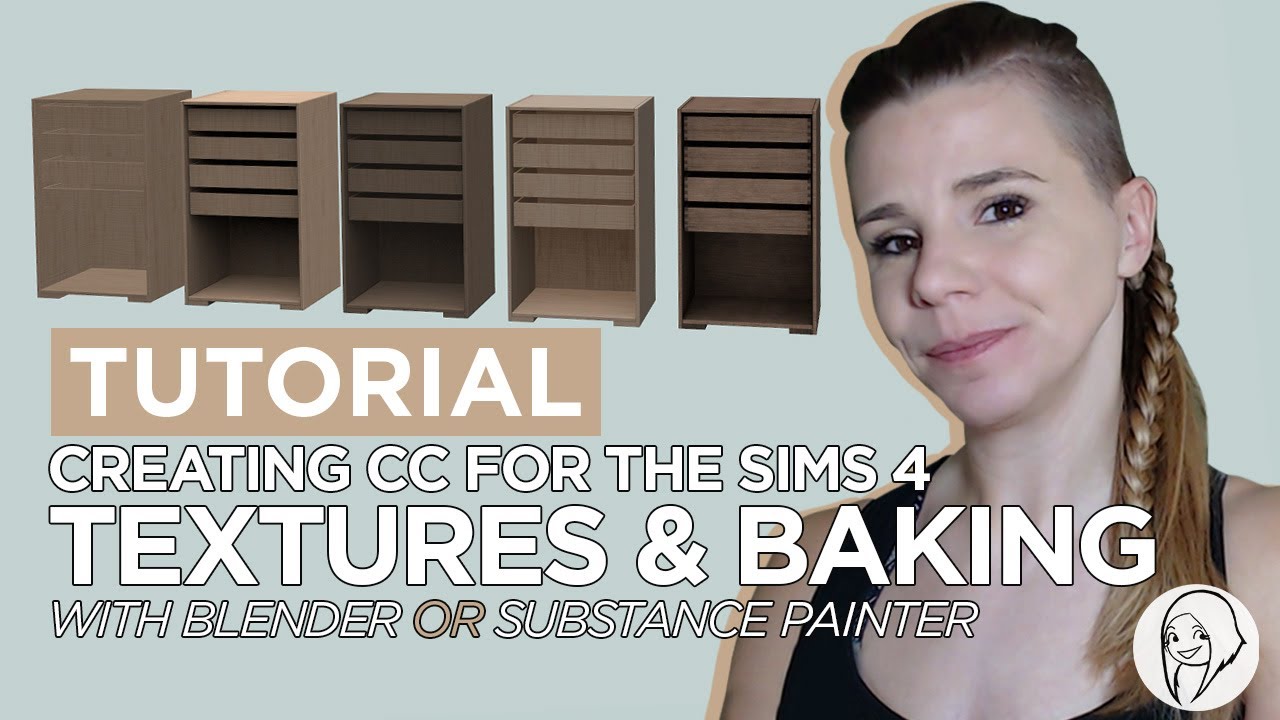 TUTORIAL - Creating CC for The Sims 4 - TEXTURES & BAKING in Blender or ...