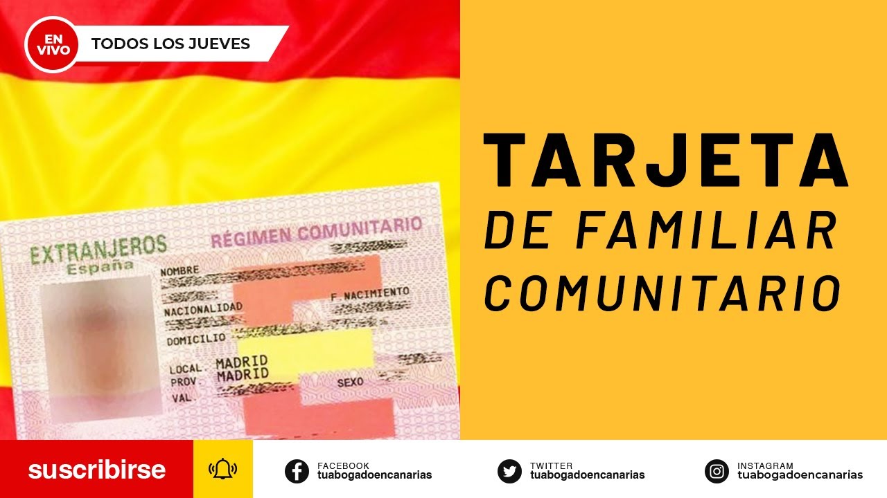 TARJETA DE FAMILIAR COMUNITARIO - YouTube