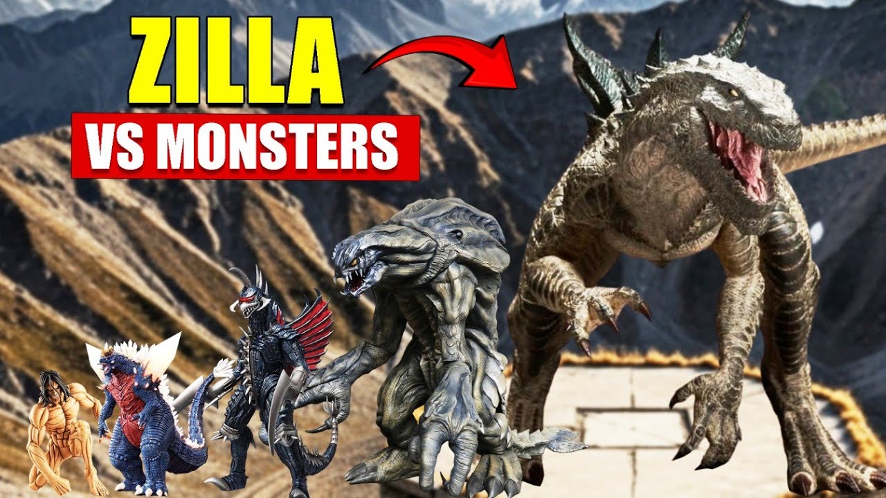 Zilla vs Giant Monsters | 3D Monster Size Comparison 2025 - YouTube
