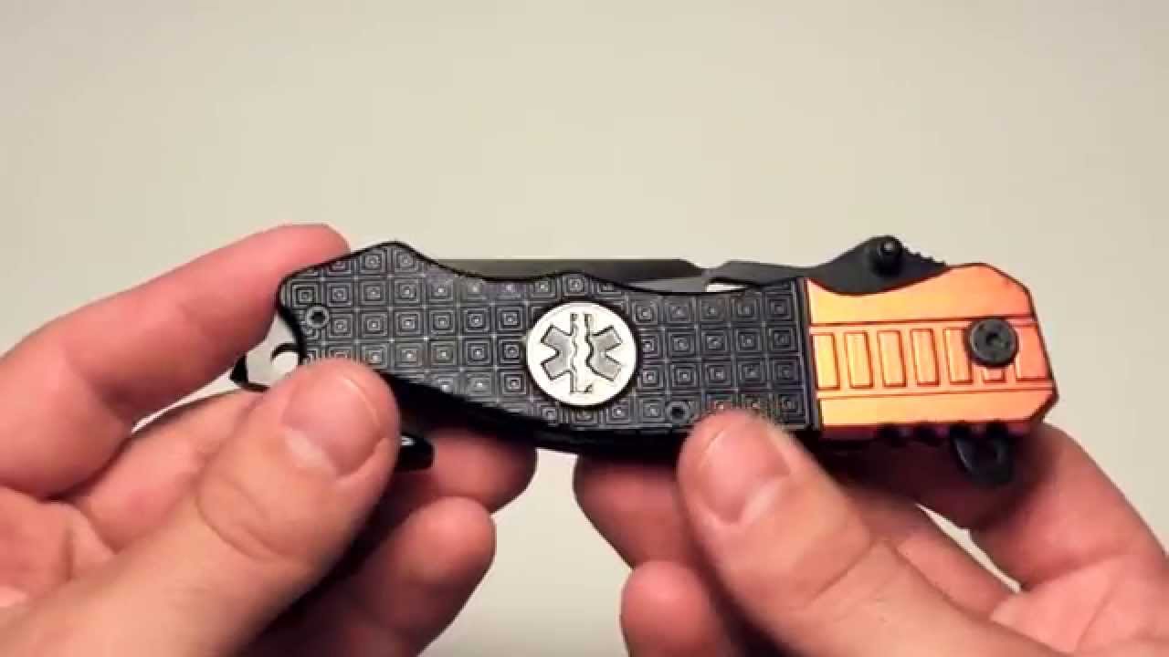 EMT EMS Rescue Knife Review (TAC Force) - YouTube