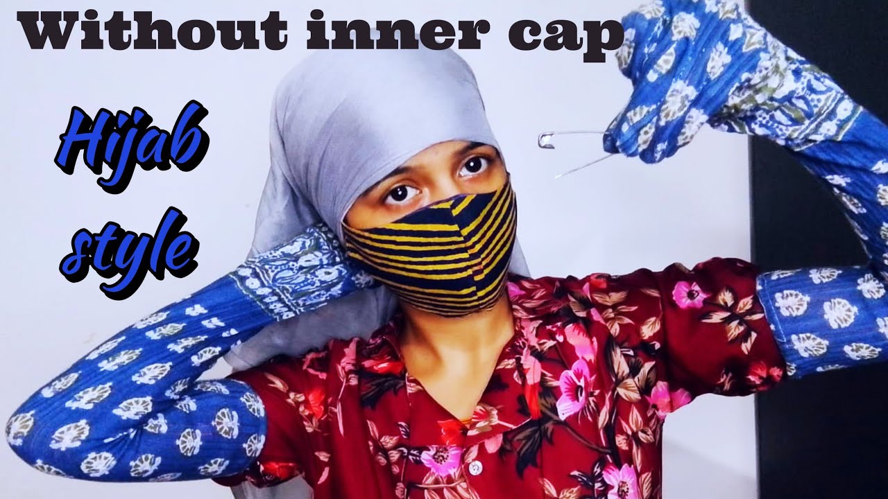 without inner cap hijab style easy |duptta face cover |how to wear ...