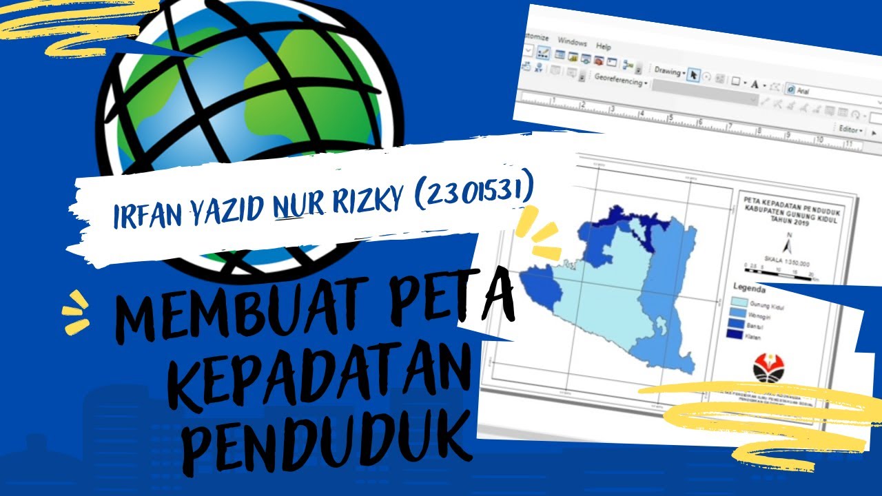 Peta Kepadatan Penduduk Kabupaten Gunung Kidul Tahun 2019 | Tutorial ...