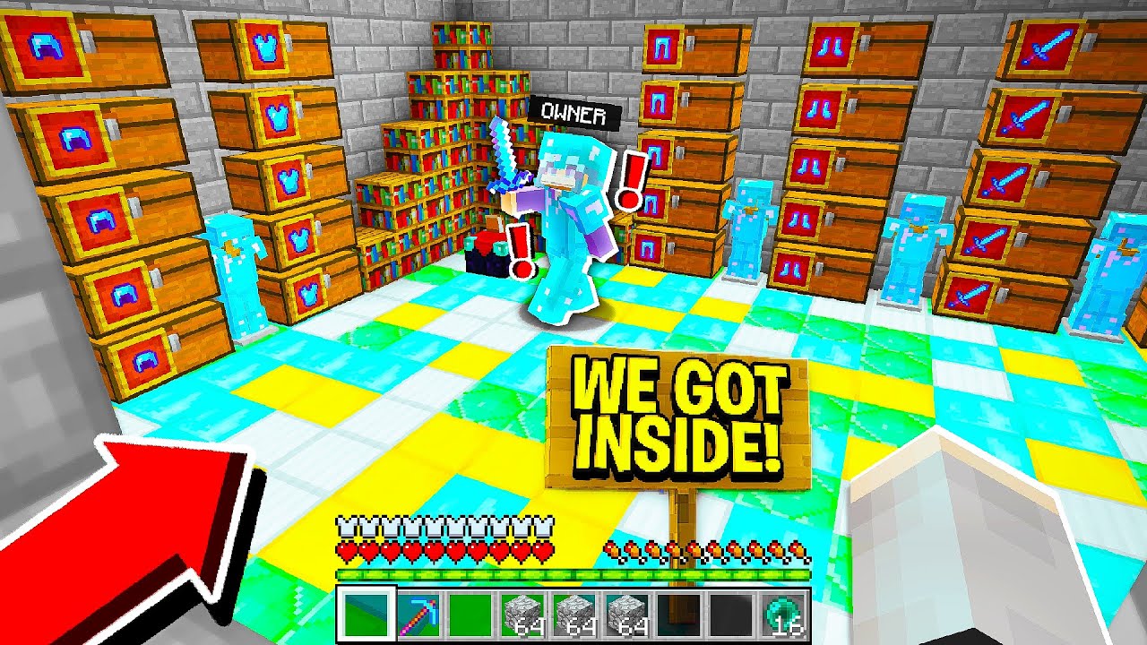 FINDING a SECRET Minecraft Base RIGHT UNDERNEATH us! (WE GOT IN) - YouTube