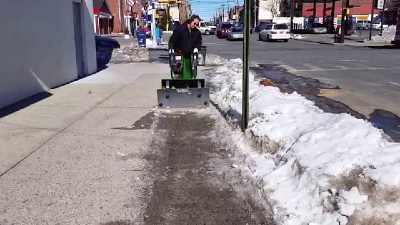 SNOW BLOWER SLUSH & ICE PLOW - YouTube