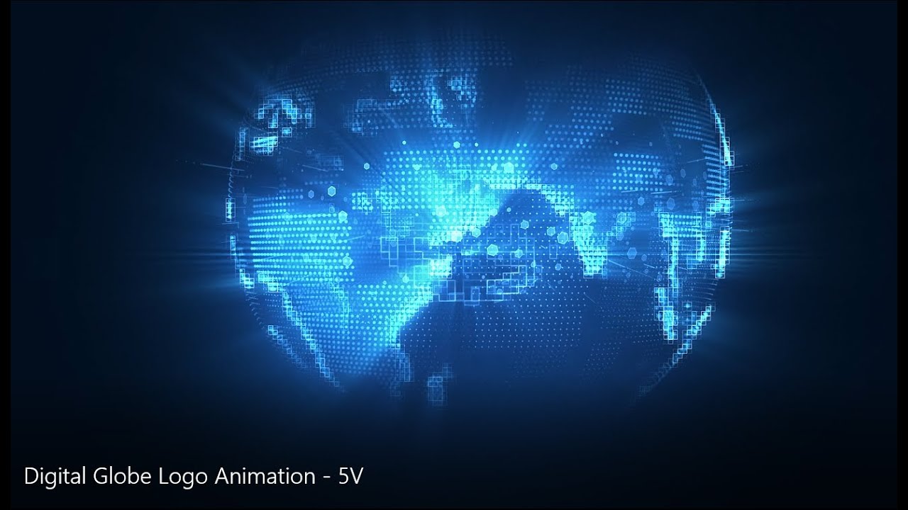 Digital Globe Logo Animation - (How to make a Logo Animation, Logo ...