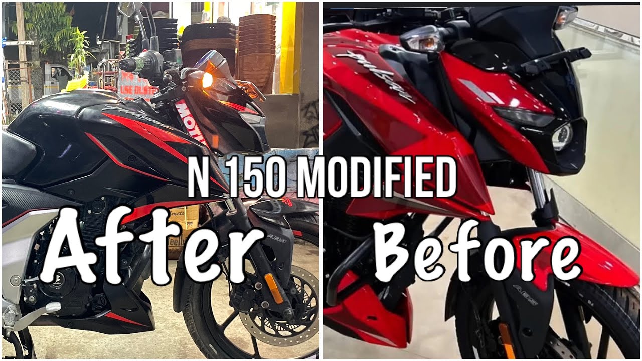 Pulsar N150 full Modified || vinyl Black wrap || - YouTube