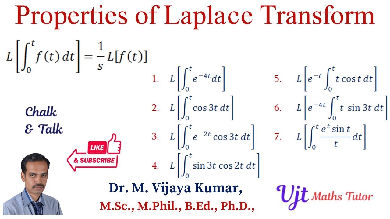 Laplace Transform | Integral Properties | MA3353 | Transforms and ...