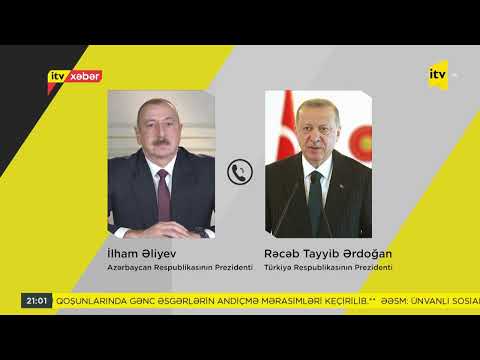 Prezident İlham Əliyev Türkiyə Prezidenti Rəcəb Tayyib Ərdoğana zəng edib