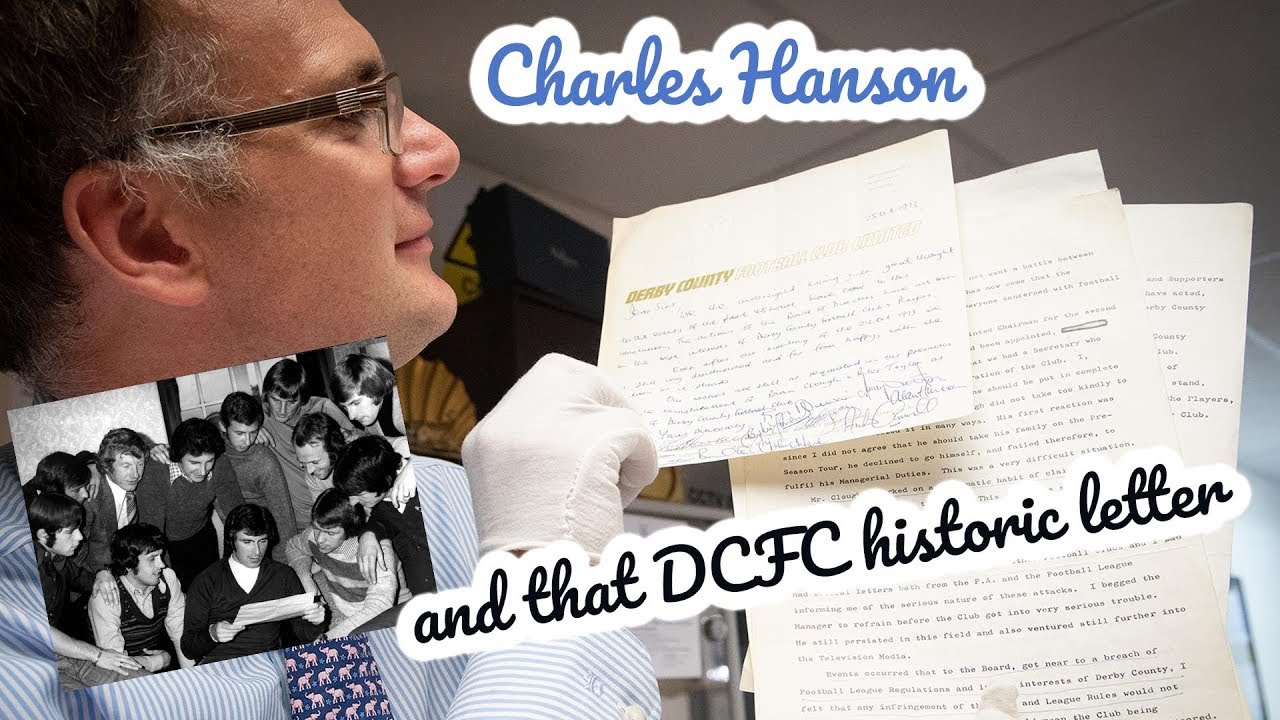 That 1973 DCFC letter on Clough and Taylor - YouTube