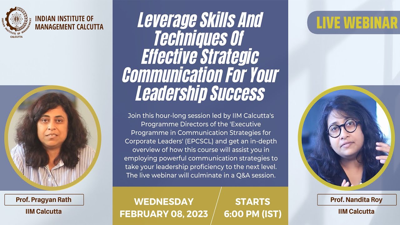 Leverage Skills & Techniques of Effective Strategic Communication for ...