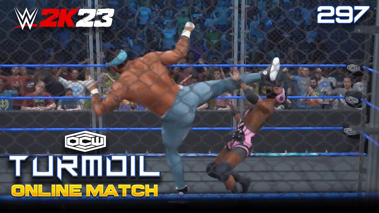 WWE 2K23 Online: "STEEL CAGE" Kareem Franklin vs. CLAUDIO - OCW Turmoil ...
