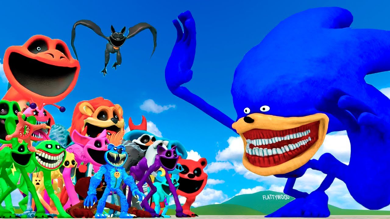 New The Sonic Tapes Vs All Smiling Critters Poppy Playtime Chapter 3 In ...