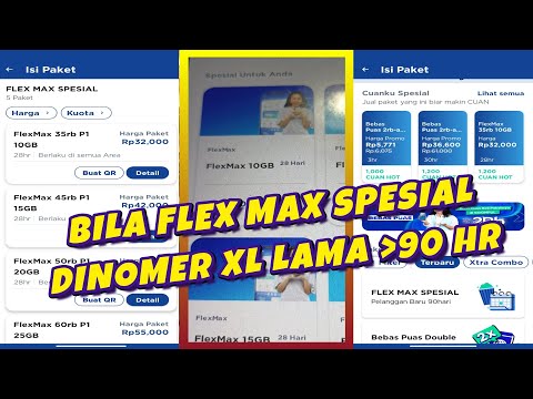 Bila Kuota Murah XL Flex Max Spesial Diisi Dinomer XL Lama