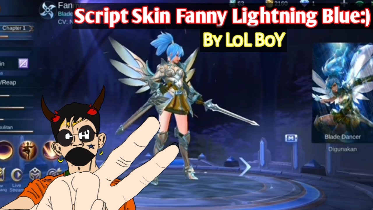 Script Skin Fanny Lightning Blue Custom ||Editan Skin Fanny || By LoL ...