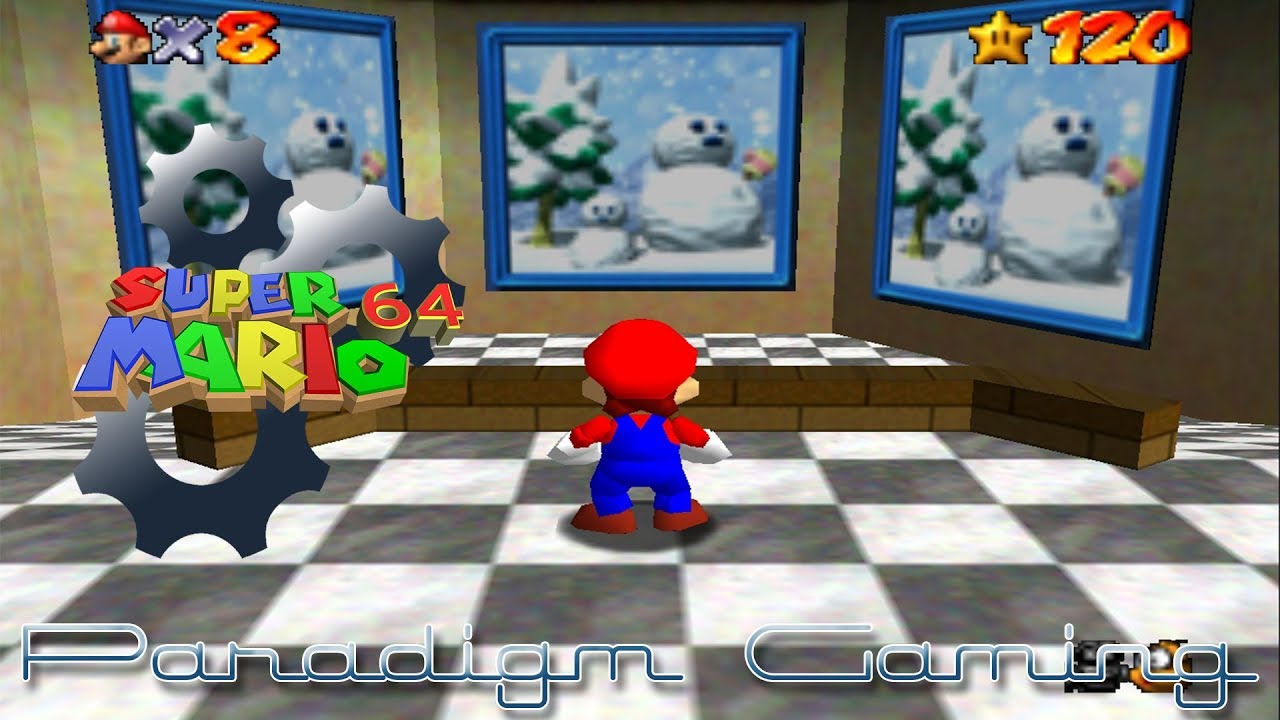Super Mario 64 - Snow Mountain - YouTube