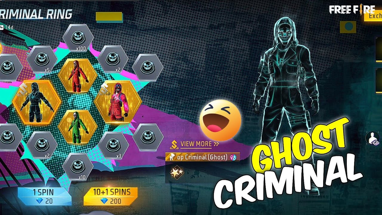 NEW CRIMINAL RING EVENT | GHOST CRIMINAL BUNDLE | GARENA - FREE FIRE ...