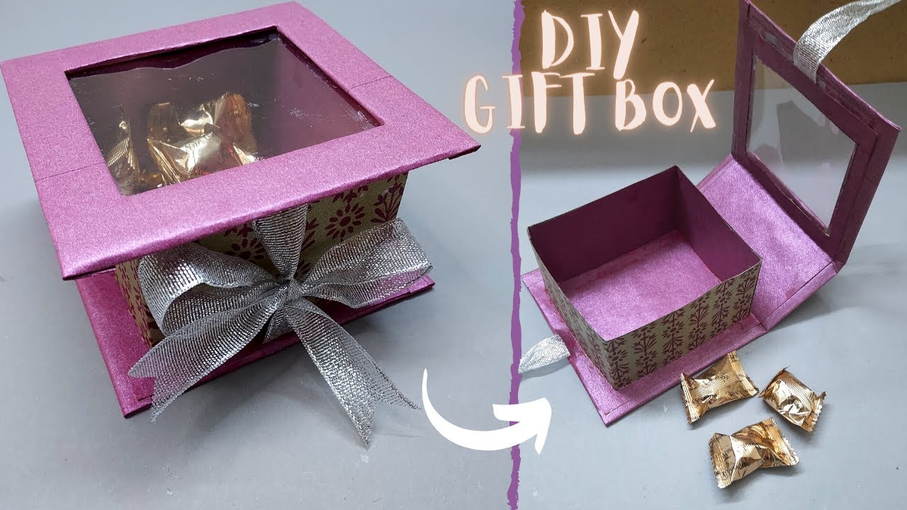 How to make a WINDOW GIFT BOX🎁| DIY Window Gift Box| DIY Gift box using ...