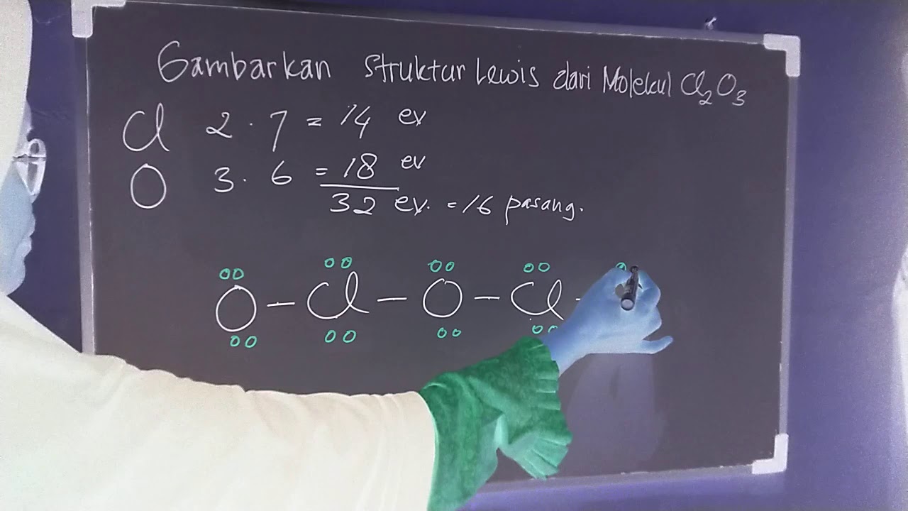 Struktur Lewis molekul Cl2O3 - YouTube