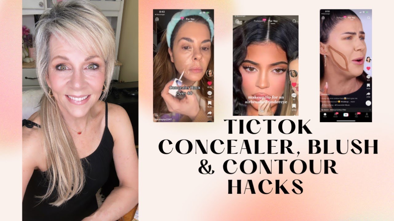 Tic Tok Concealer, Blush, & Contour Hacks - YouTube
