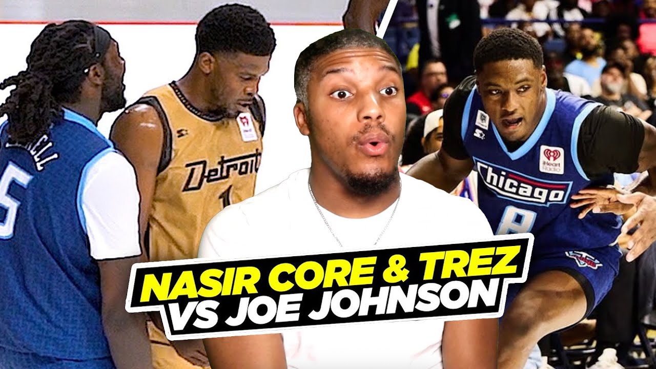 Joe Johnson vs Nasir Core & Montrezl Harrell at The Big 3 Reaction - YouTube