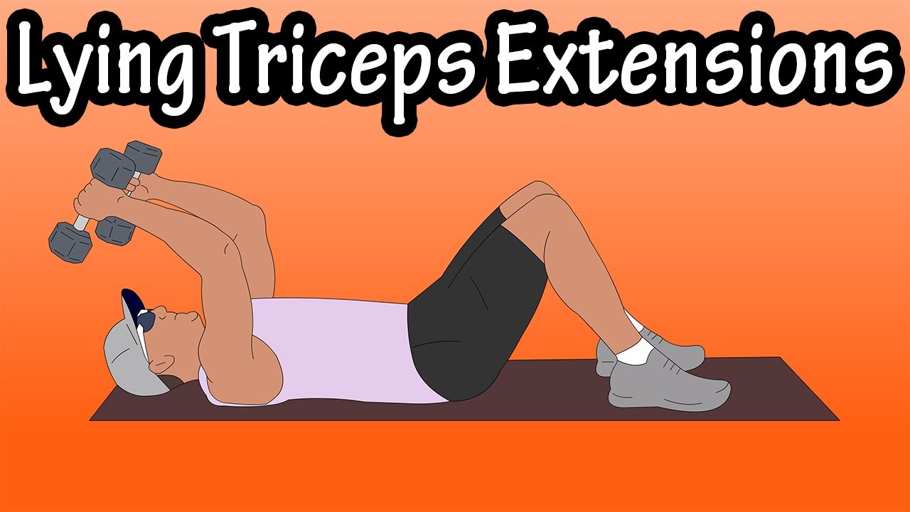 How To Do Perform Dumbbell Lying Triceps Extensions Exercise For ...