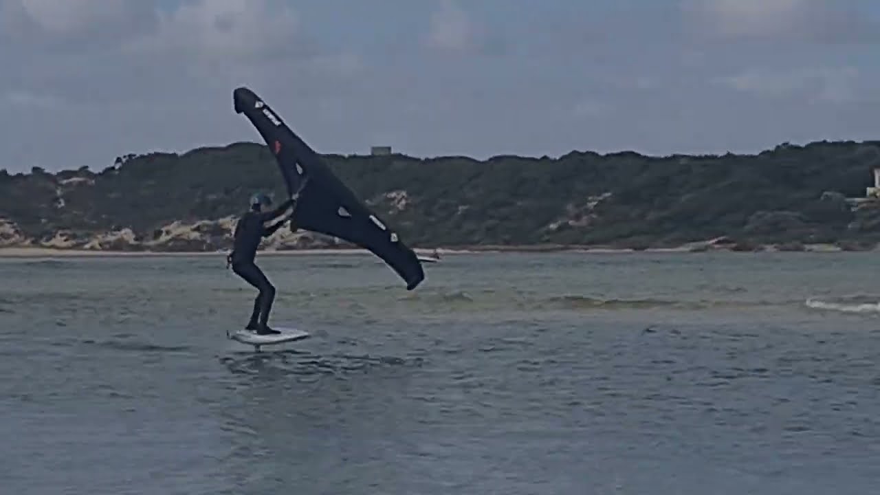 Nevil's first Kromme River Wing Foil Descent' - YouTube