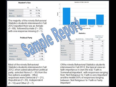 Nominal and Ordinal Variables: SPSS & APA Style (Tutorial) - YouTube