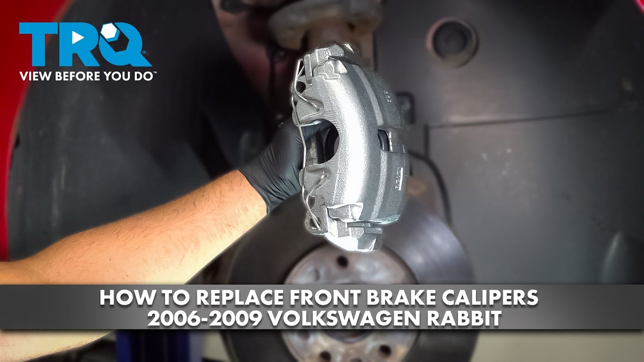 How to Replace Front Brake Calipers 2006-2009 Volkswagen Rabbit - YouTube