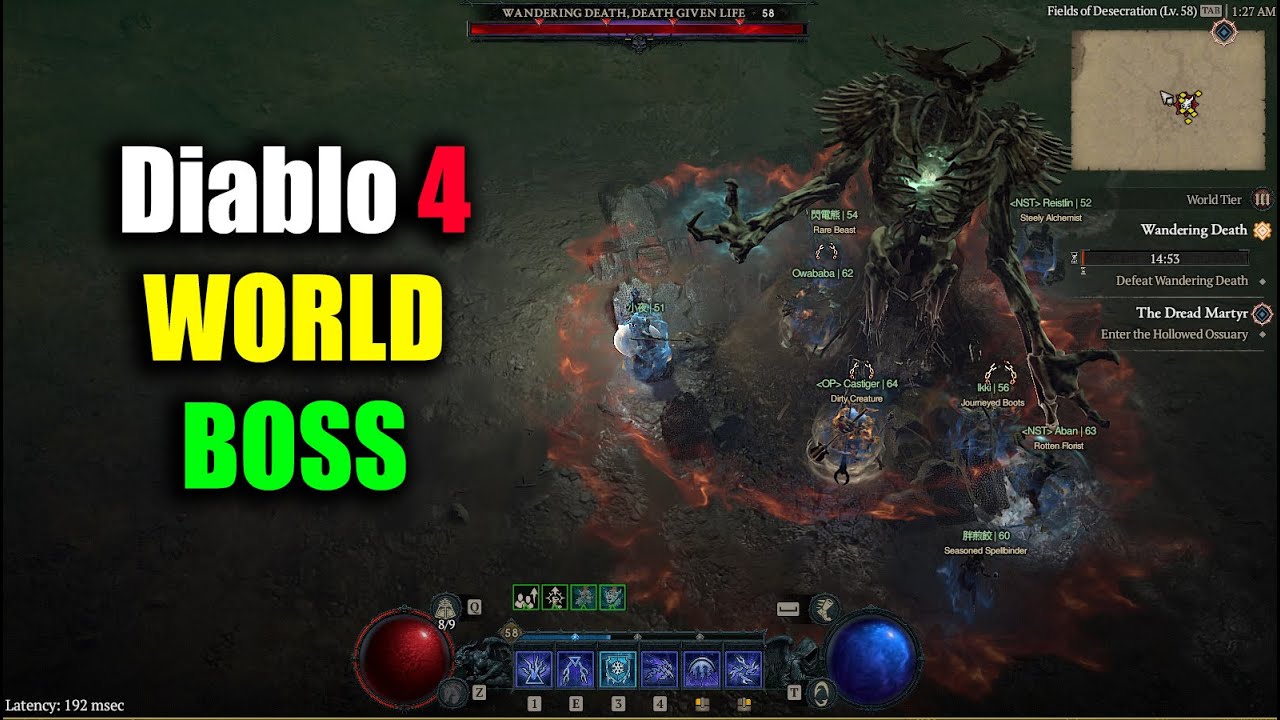 Diablo 4 World Boss & Rewards - YouTube